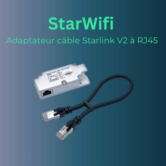 Adaptateur câble Starlink V2 à RJ45 - Yaosheng YSNEACSLDV21A – StarWifi